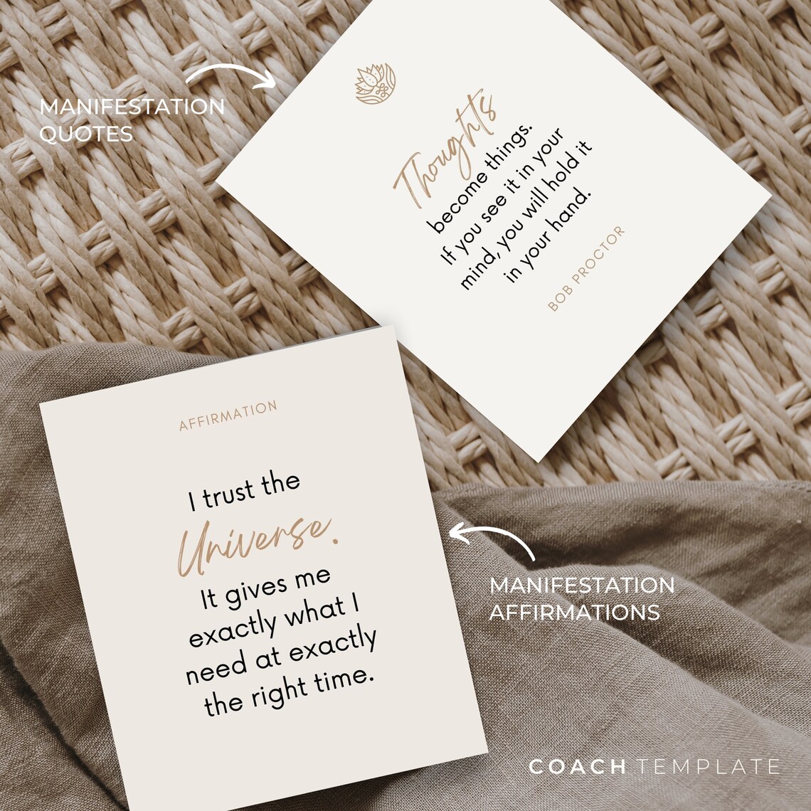 Editable Manifesting Card Deck Canva Template Manifestation - Etsy ...