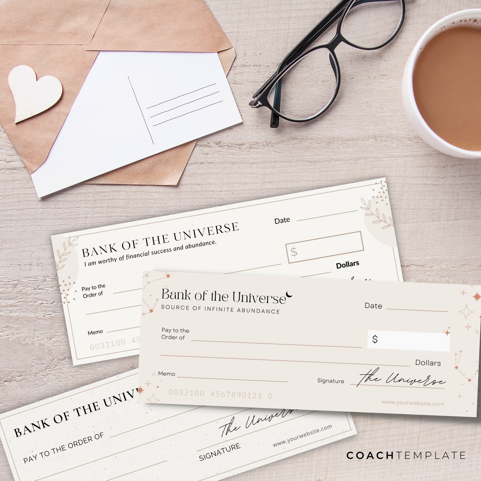 Editable Money Manifesting Cheque, Financial Abundance Manifestation ...
