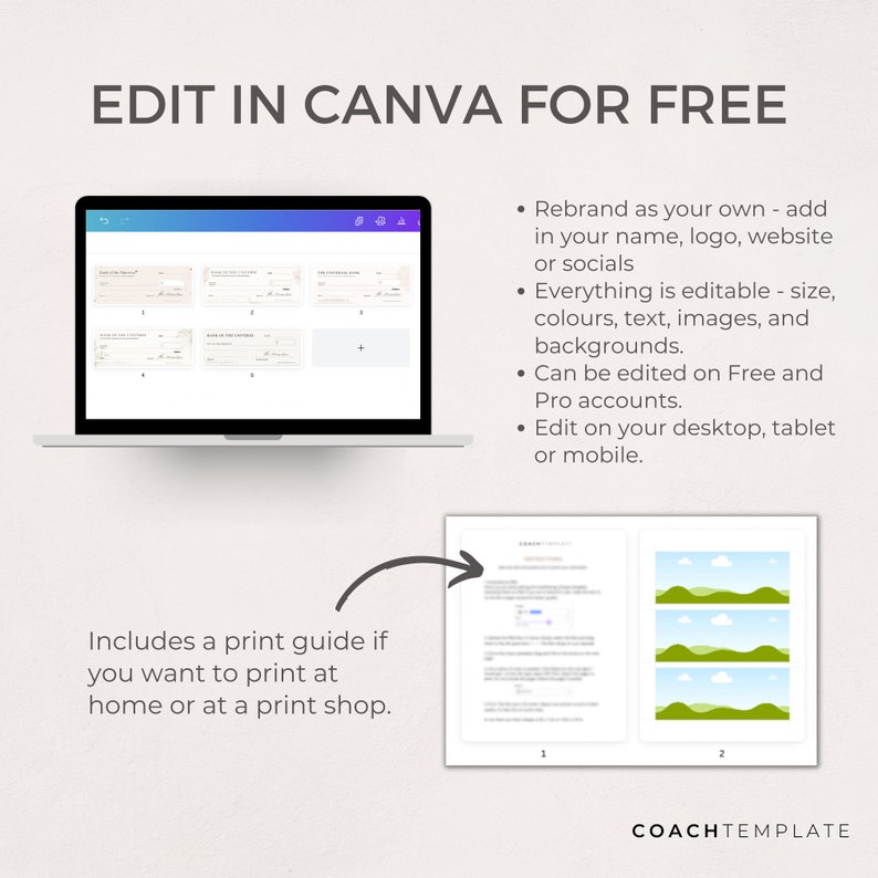 Editable Money Manifesting Cheque, Financial Abundance Manifestation ...