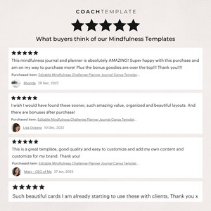 Ultimate Mindfulness Canva Template Bundle Coaching Template for Life Wellness Coach, Mindset ...