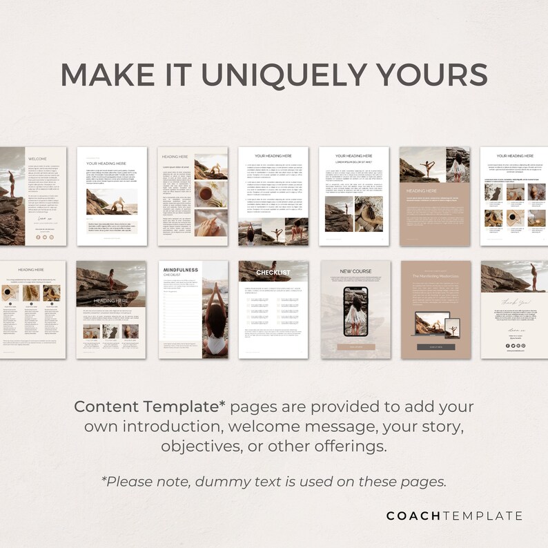 Editable Mindfulness Challenge Planner Journal Canva Template - Etsy ...