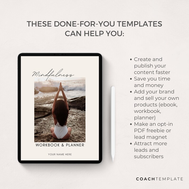 Editable Mindfulness Challenge Planner Journal Canva Template - Etsy ...