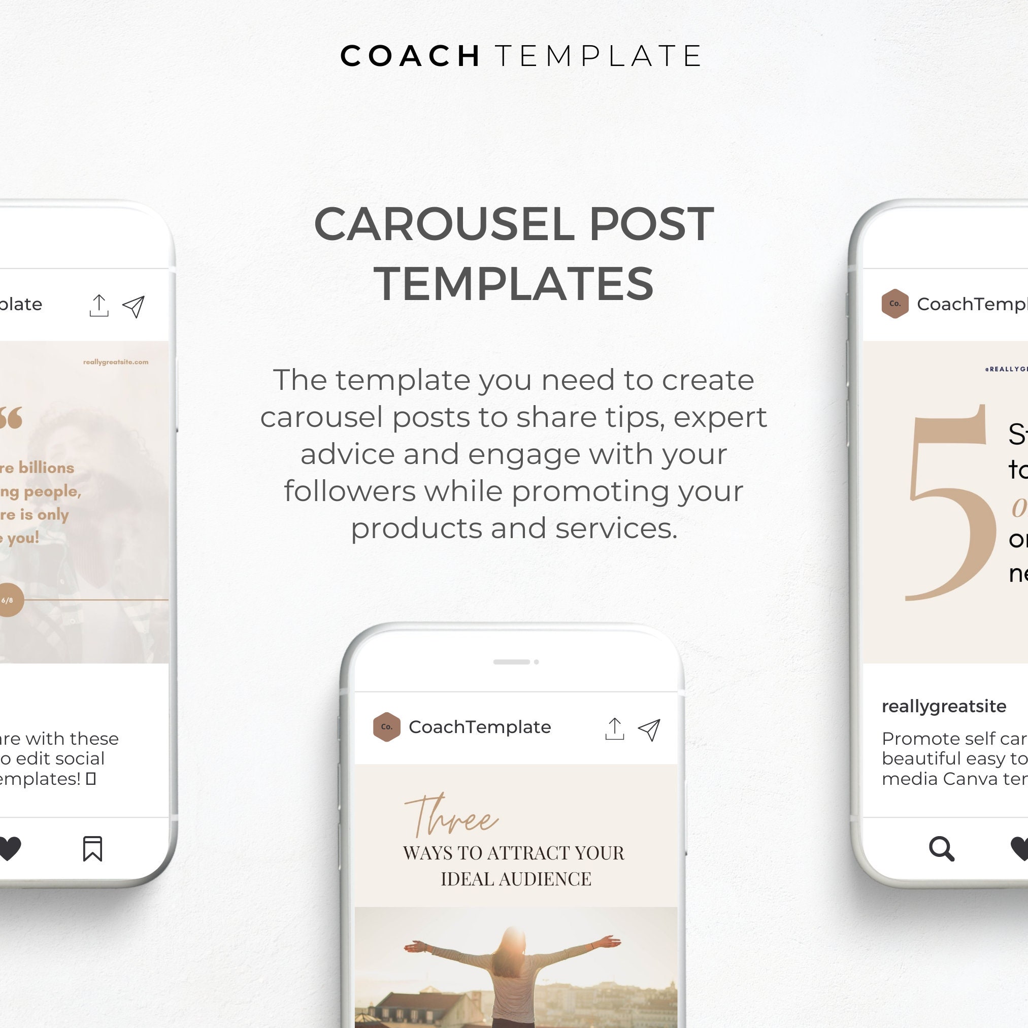 Editable Carousel Instagram Facebook Linkedin Post Canva Template ...