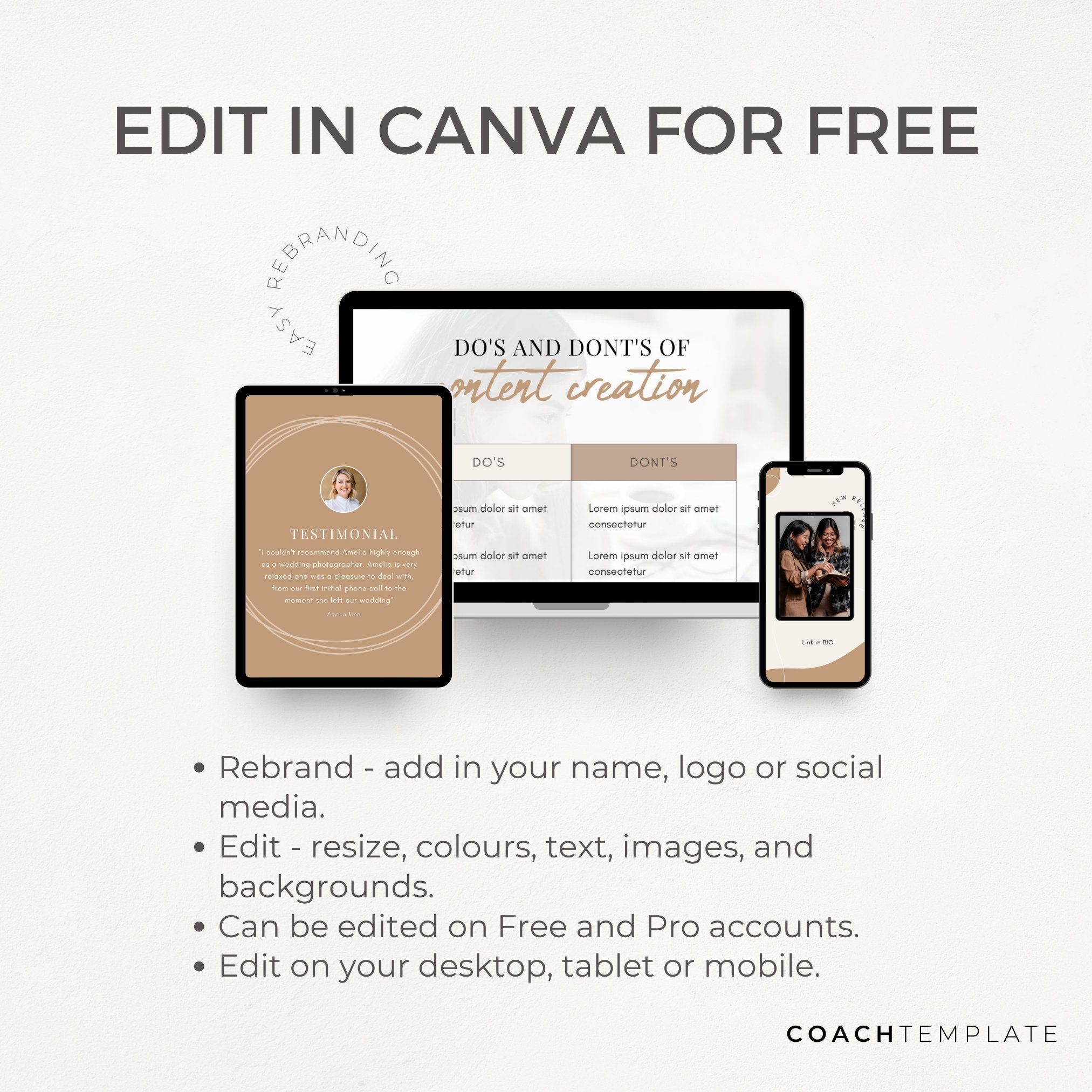 Editable Social Media Posts for Coaches Canva Template for - Etsy Australia