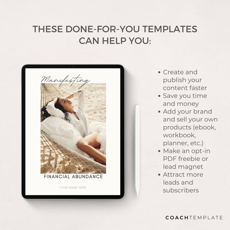 Money Manifesting Ebook Canva Template, Financial Abundance ...