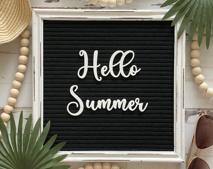 Hello Summer for Letter Board Letter Board Accessories Summertime ...