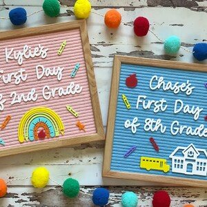 Custom First Day of School Letter Board| Last Day of School| Letter ...
