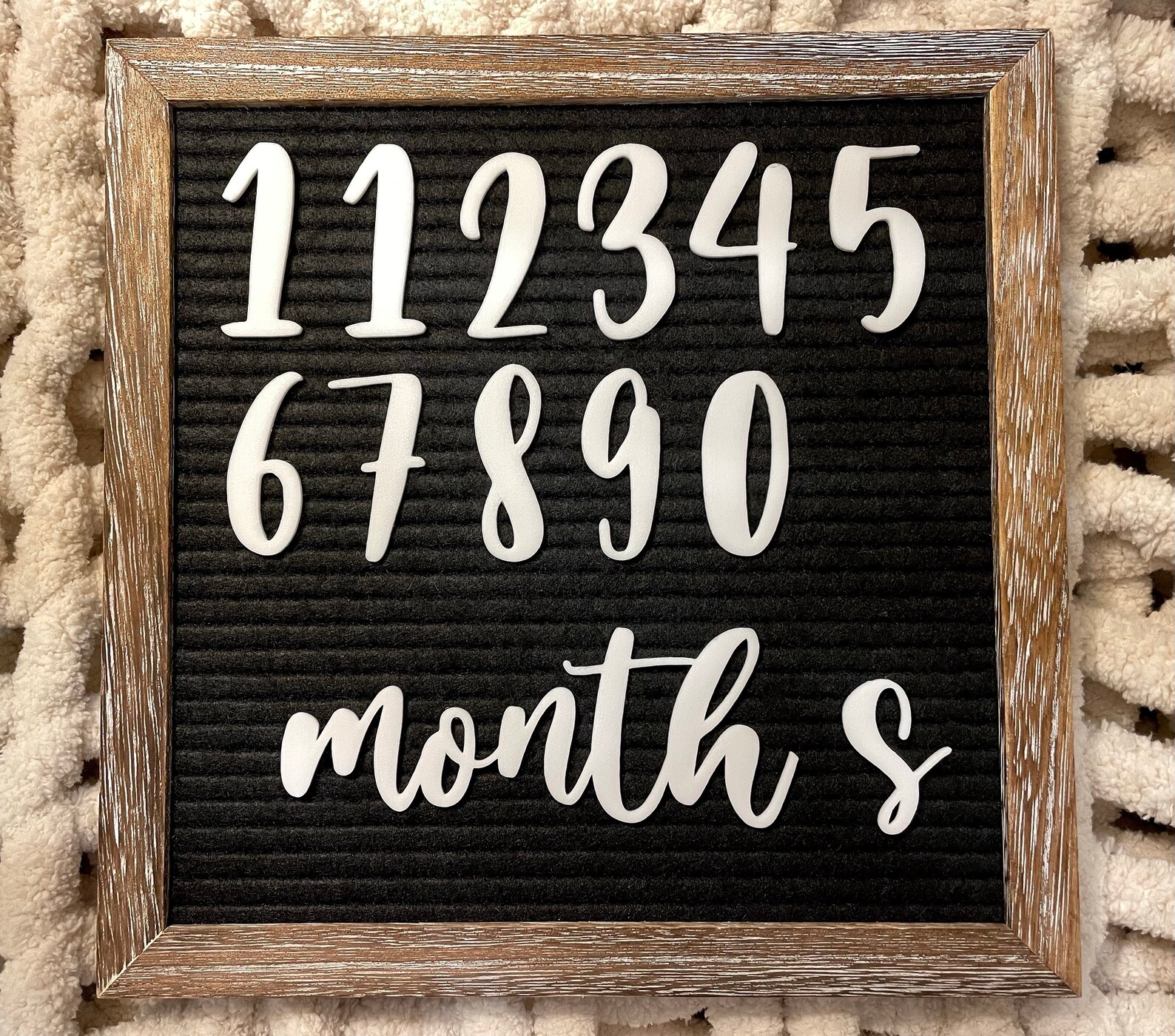 Baby Milestone Letter Board Icons Monthly Milestones Baby - Etsy