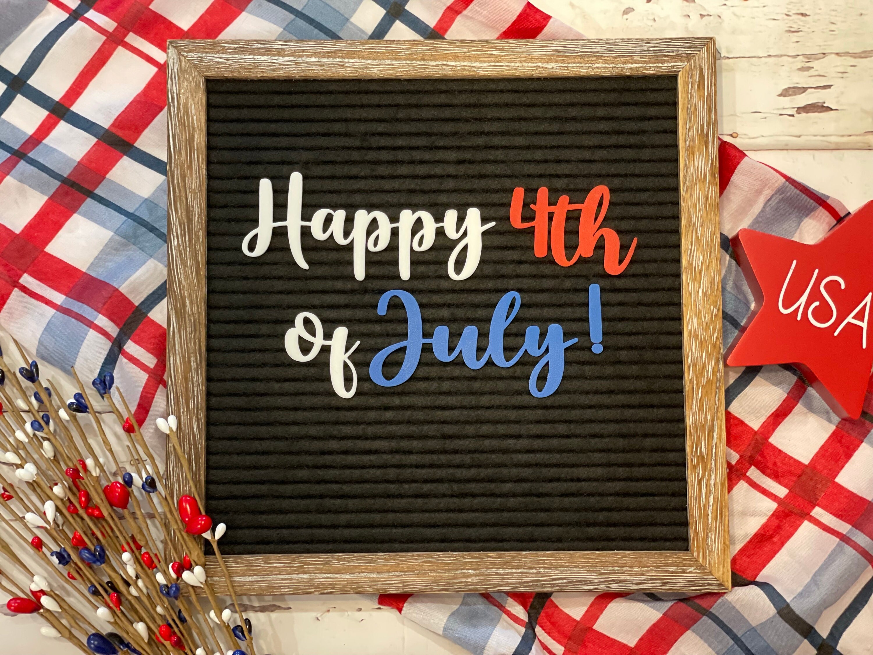 Patriotic Heart| Flag Heart| Fourth of July Letter Board| Fourth of ...