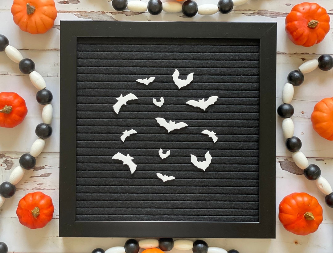 Bat Letter Board Icons| Bat Felt Board| Halloween Letter Board ...