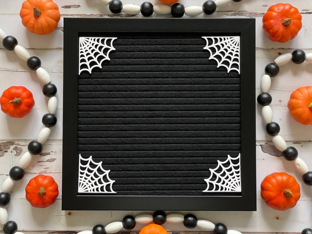 Letter Board Spider Webs| Spider Web Corners| Letter Board Corners ...