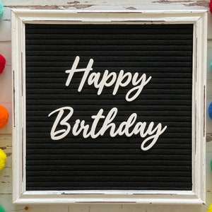Happy Birthday Letter Board| Custom Birthday Letter Board| Felt Board ...