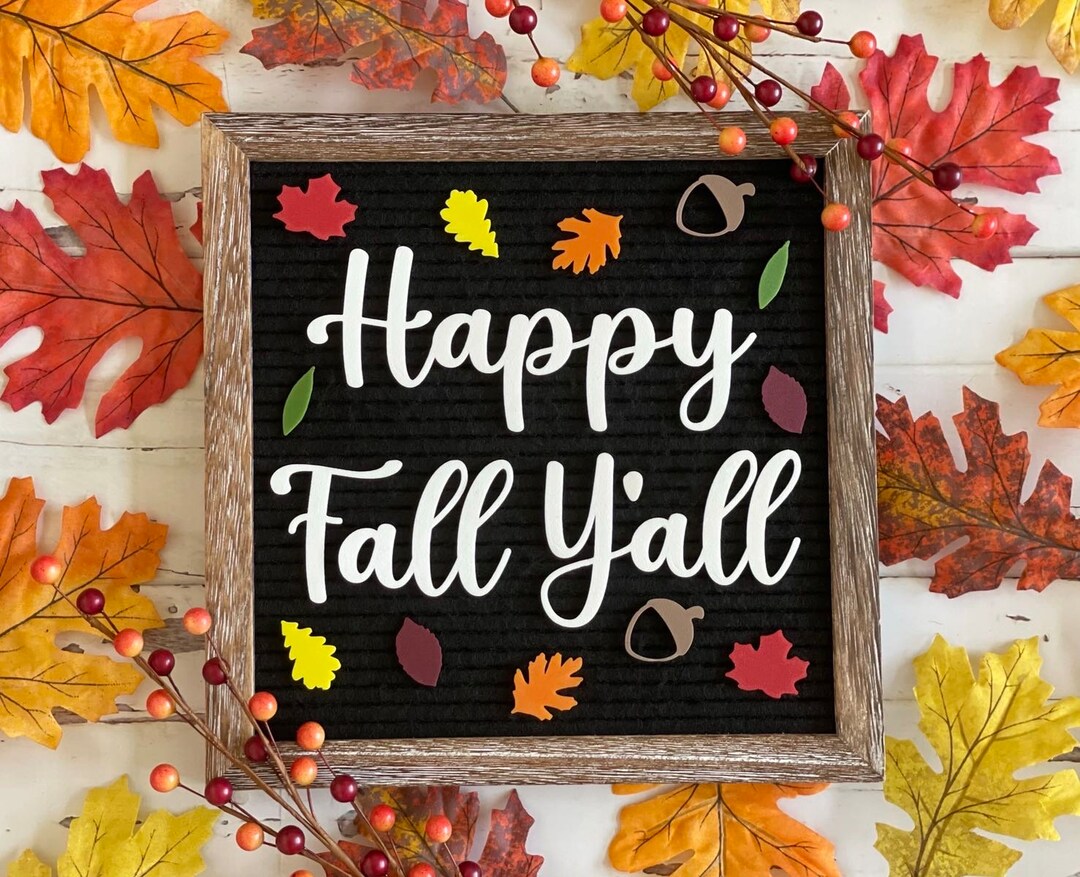 Happy Fall Y'all Letter Board| Fall Letter Board| Fall Decor| Fall ...