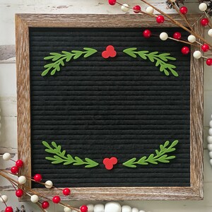 Mistletoe Letter Board Icons| Christmas Wreath| Mistletoe Wreath ...