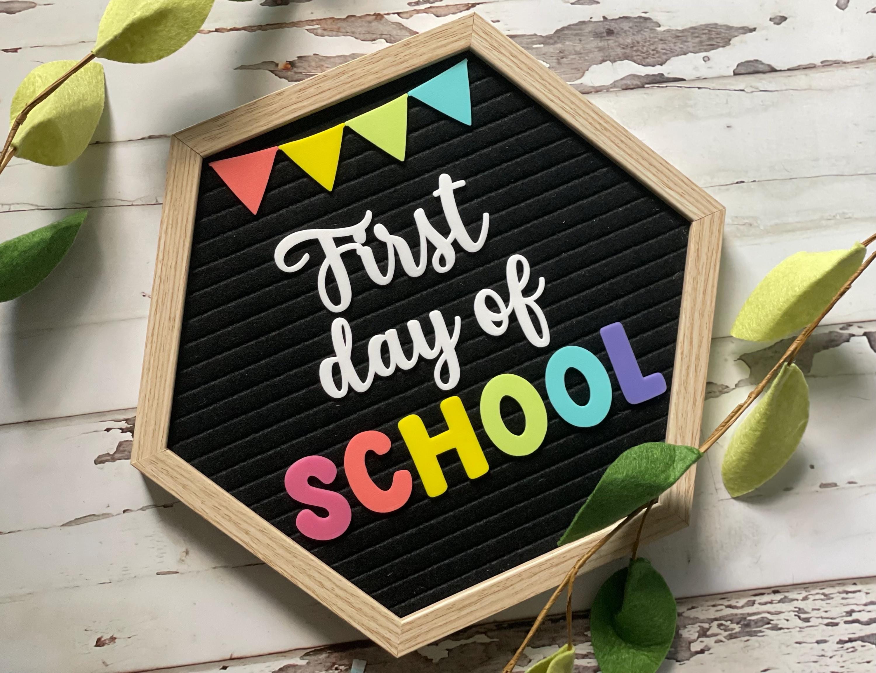First Day of School Letter Board Accessories | First and Last Day of ...
