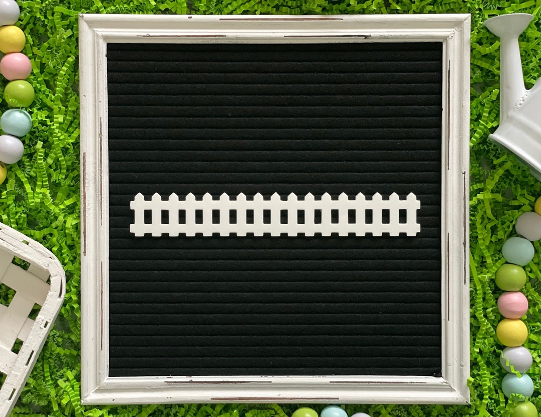 Fence for Letter Board| Picket Fence| Letter Board Accessories| Spring ...