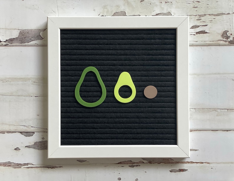 Avocados for Letter Boards| Avocado| Letter Board Accessories| Felt ...
