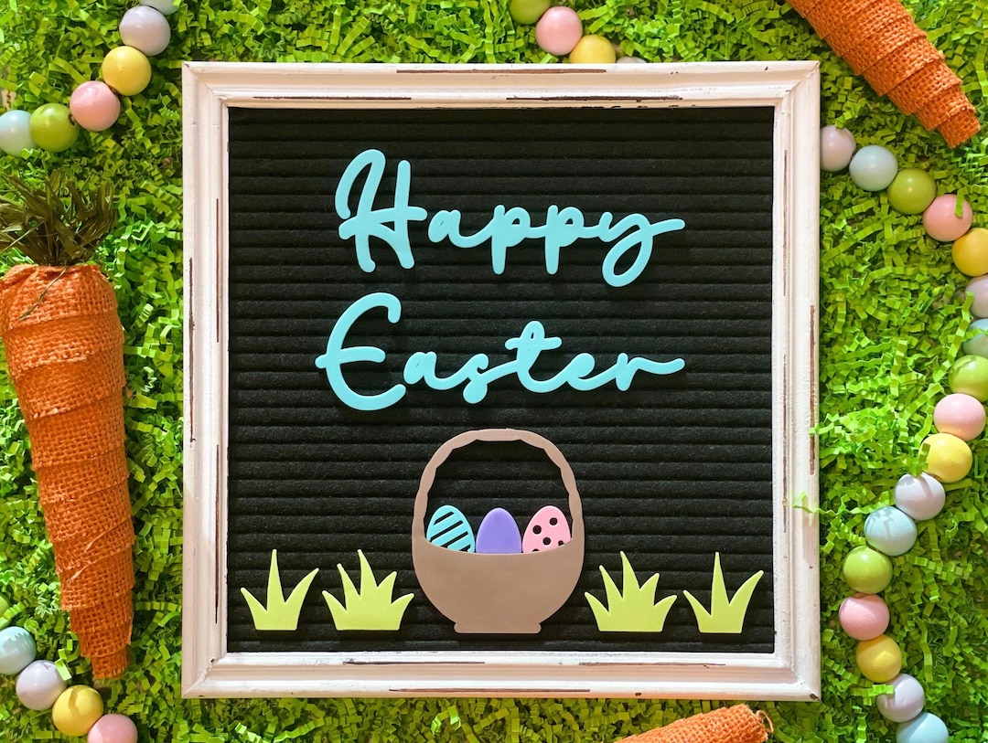 Easter Letter Board Accessories| Happy Easter| Easter Letter Board ...