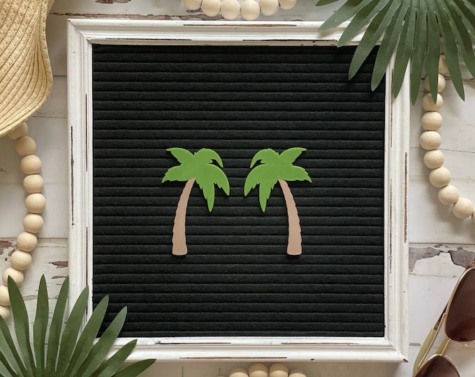 Palm Trees for Letter Board Summer Felt Board Summertime Beach Letter ...