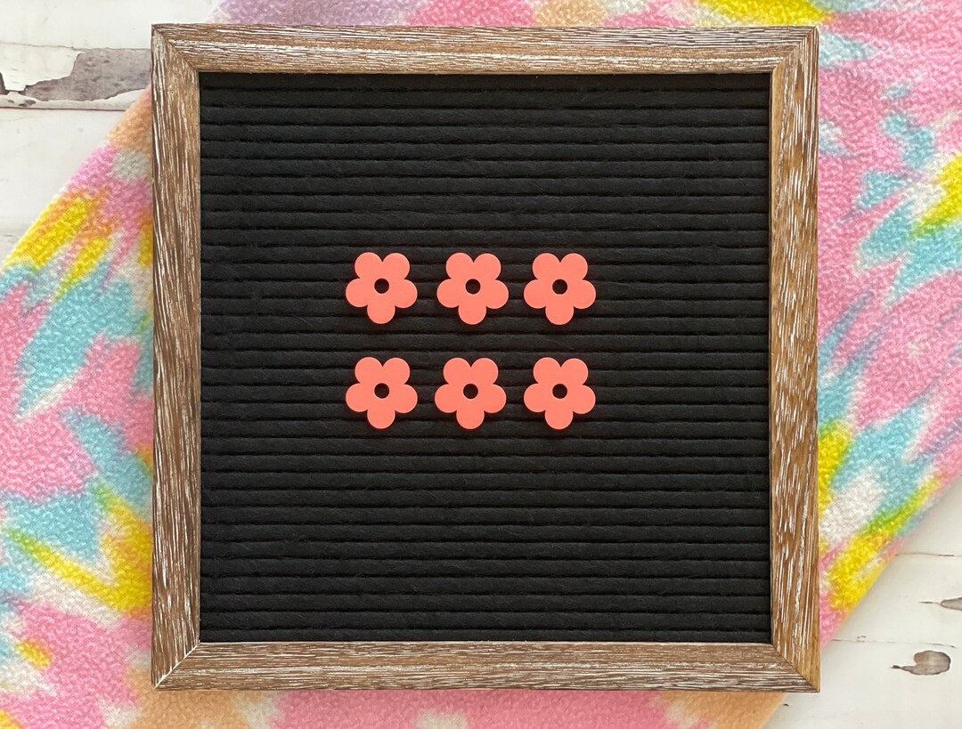 Retro Flowers for Letter Board| Retro Letter Board Icons| Flower Letter ...