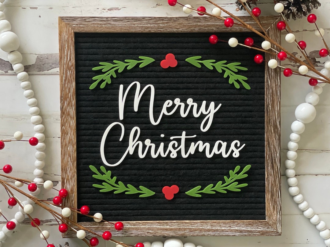 Mistletoe Letter Board Icons| Christmas Wreath| Mistletoe Wreath ...