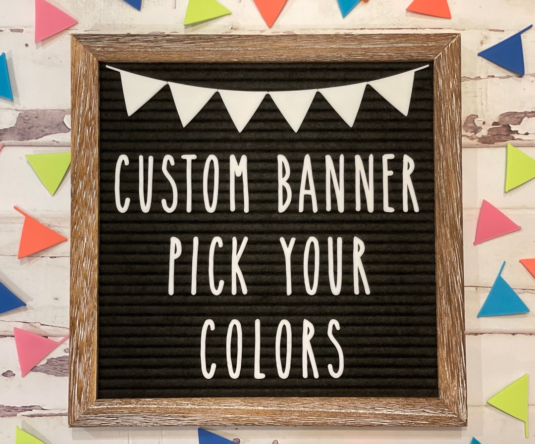 Custom Letter Board Banner| Letter Board Garland| Felt Board ...