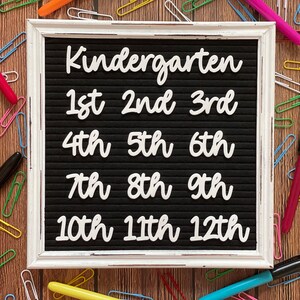 Custom First Day of School Letter Board| Last Day of School| Letter ...