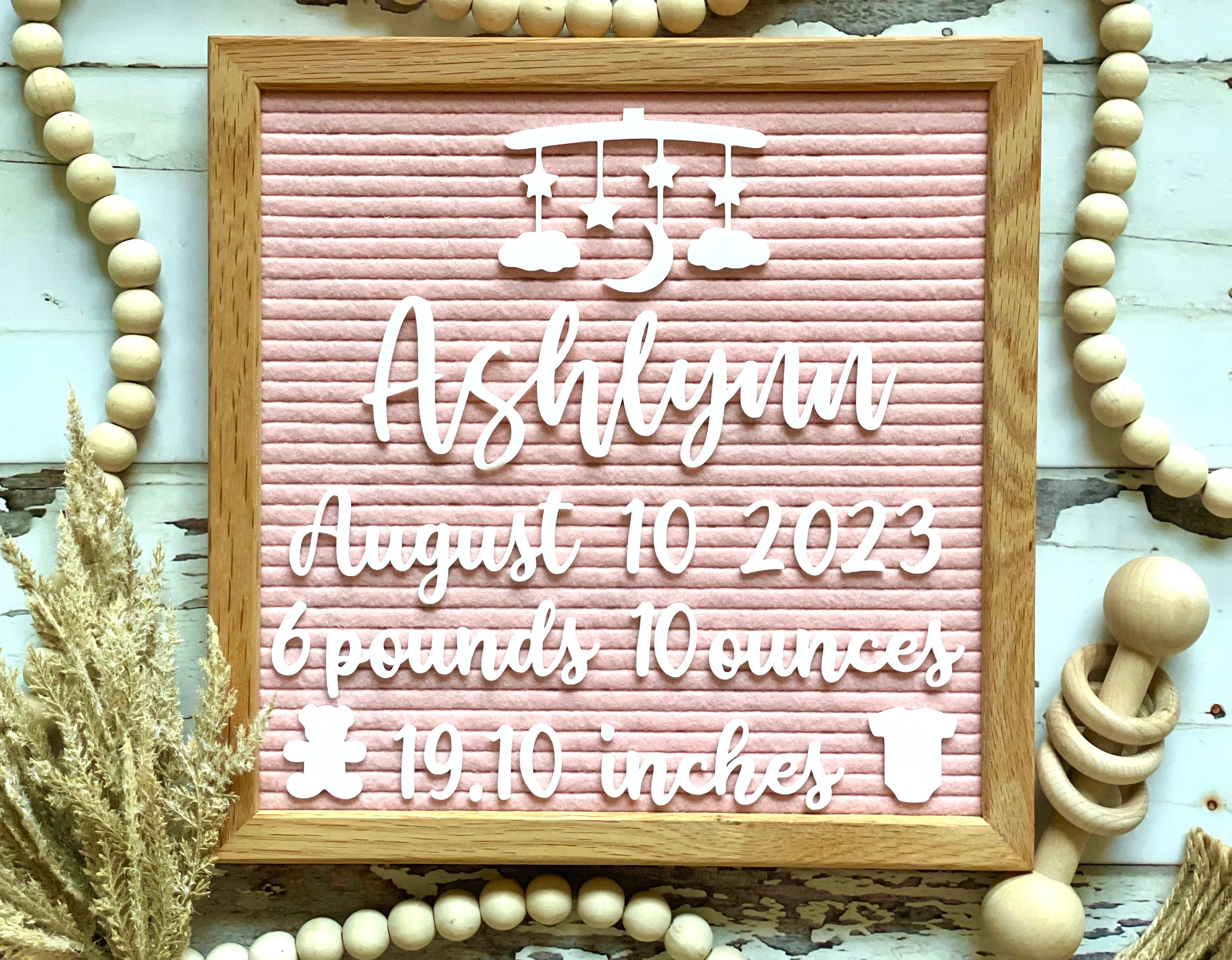 Baby Letter Board Icons Letter Board Accessories Baby - Etsy