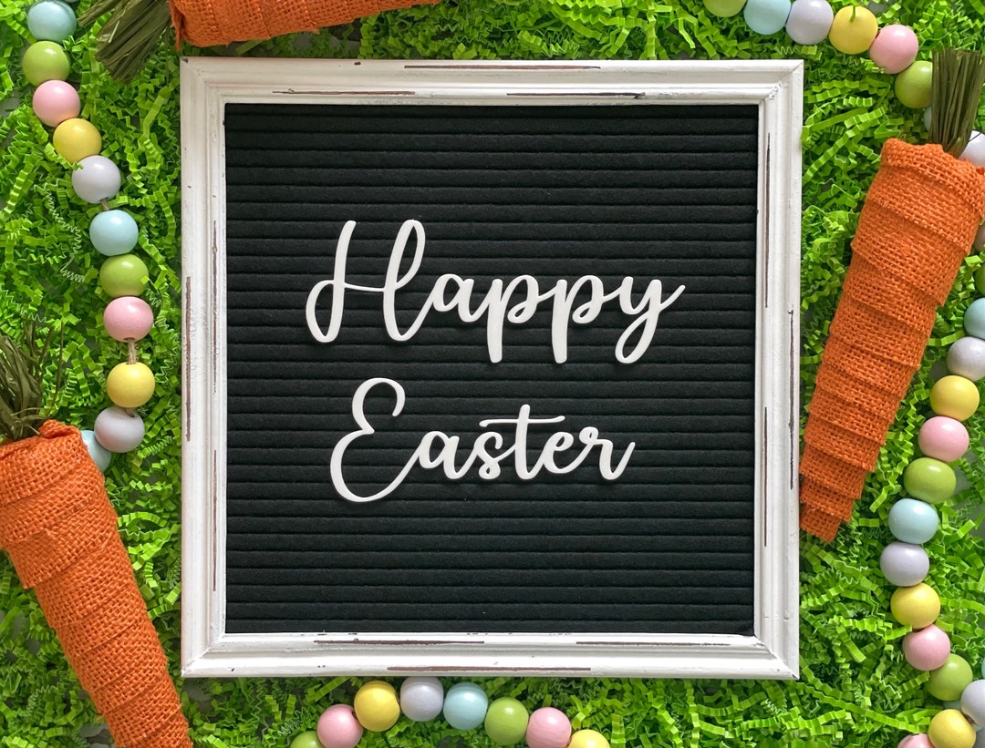 Happy Easter Cursive| Cursive Words for Letter Board| Easter Letter ...