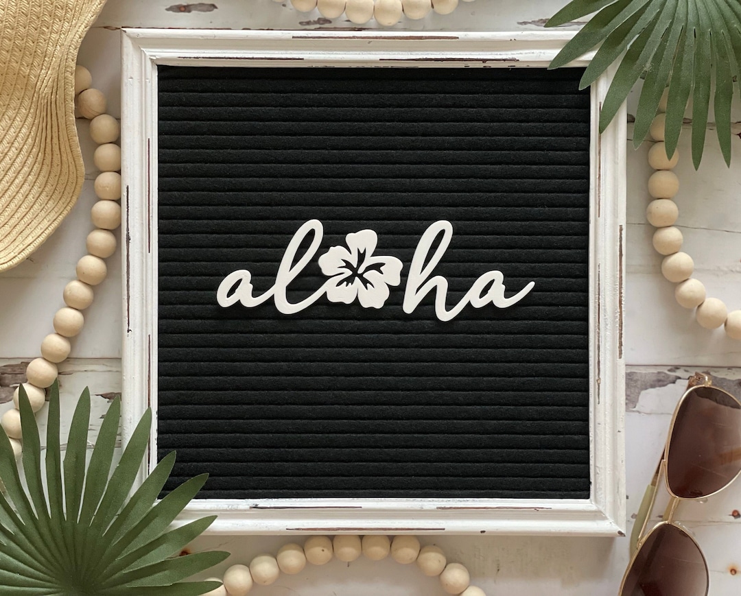 Aloha for Letter Board| Hibiscus| Letter Board Accessories| Felt Board ...
