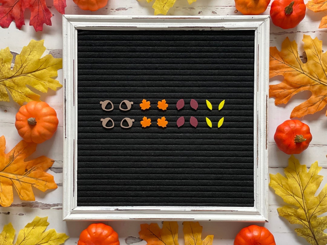 Mini Fall Leaves Letter Board Icons| Fall Letter Board Accessories ...