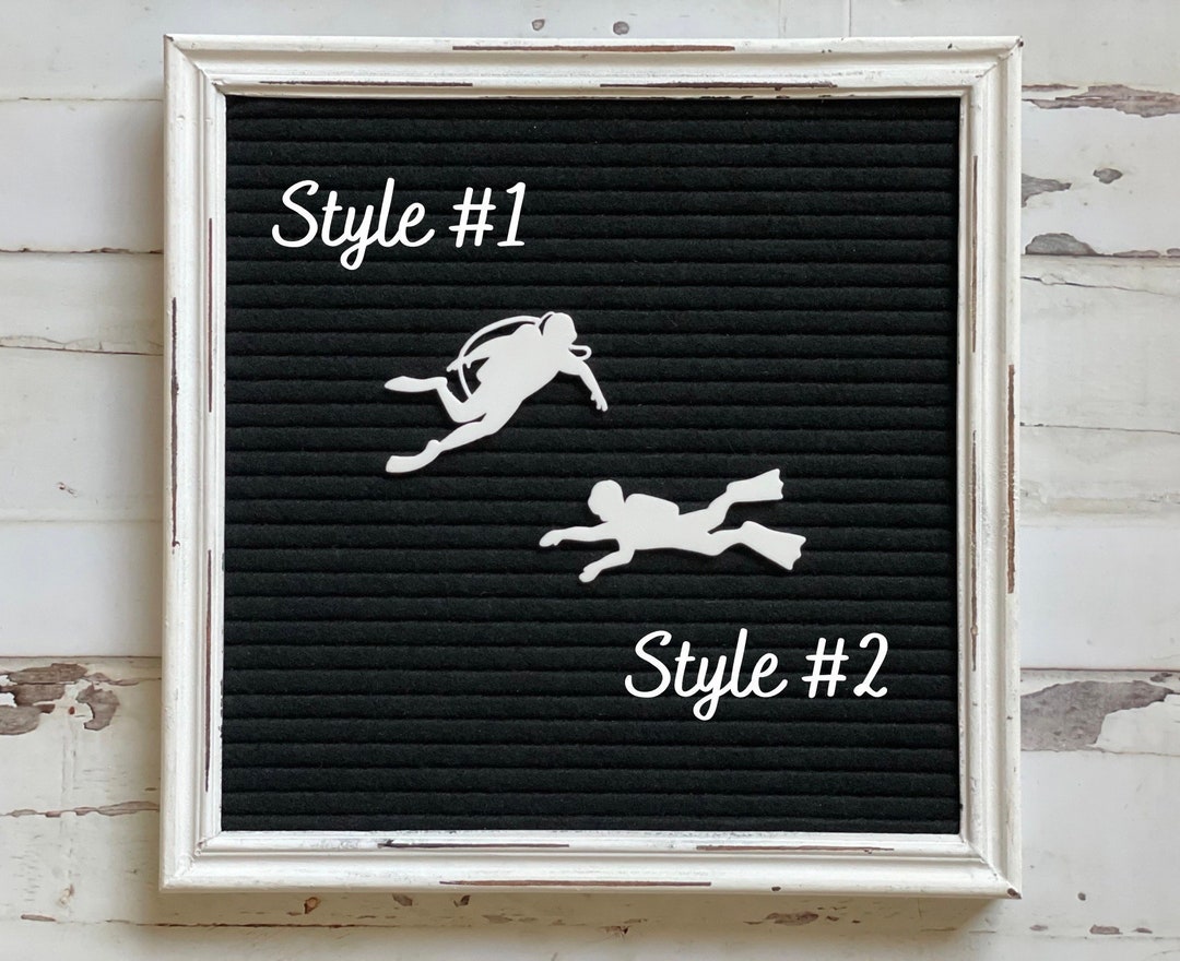 Scuba Divers for Letter Board| Diving Felt Board Accessories| Sea Ocean ...