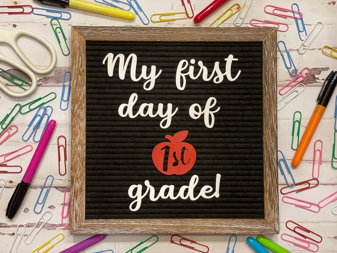 Custom My First Day of School Letter Board| Personalized Sign |custom ...