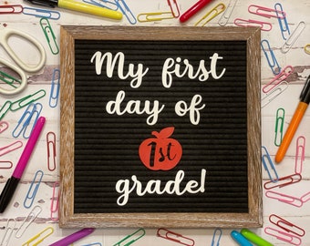 My First Day Board - Etsy