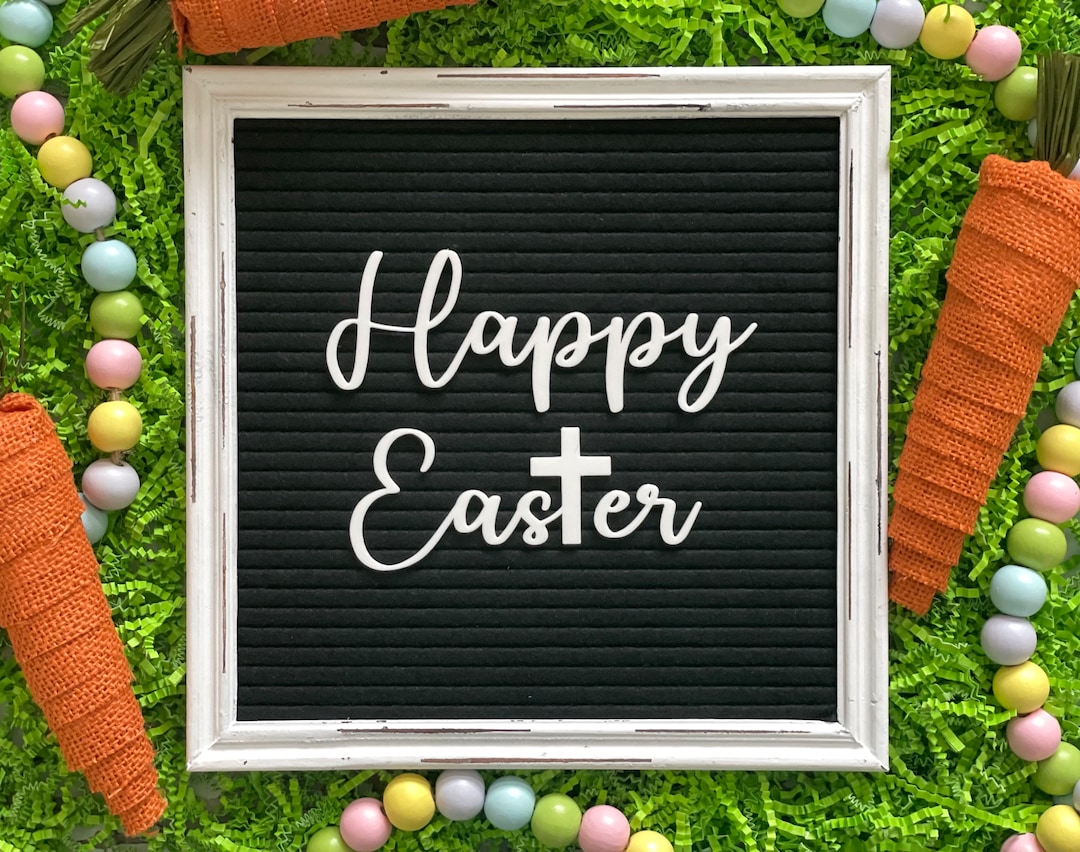 Happy Easter Cursive| Cursive Words for Letter Board| Easter Letter ...