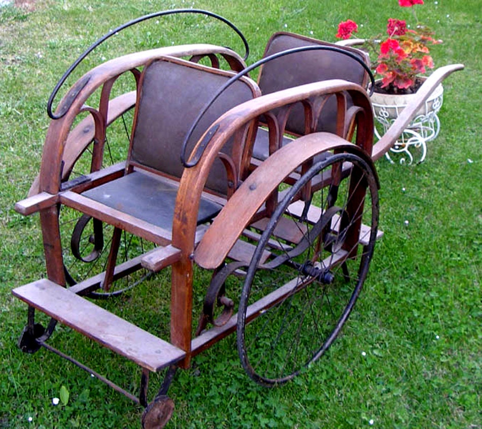 19th Century Stroller for Twins, Thonet / Mid-century / Brown Colour ...