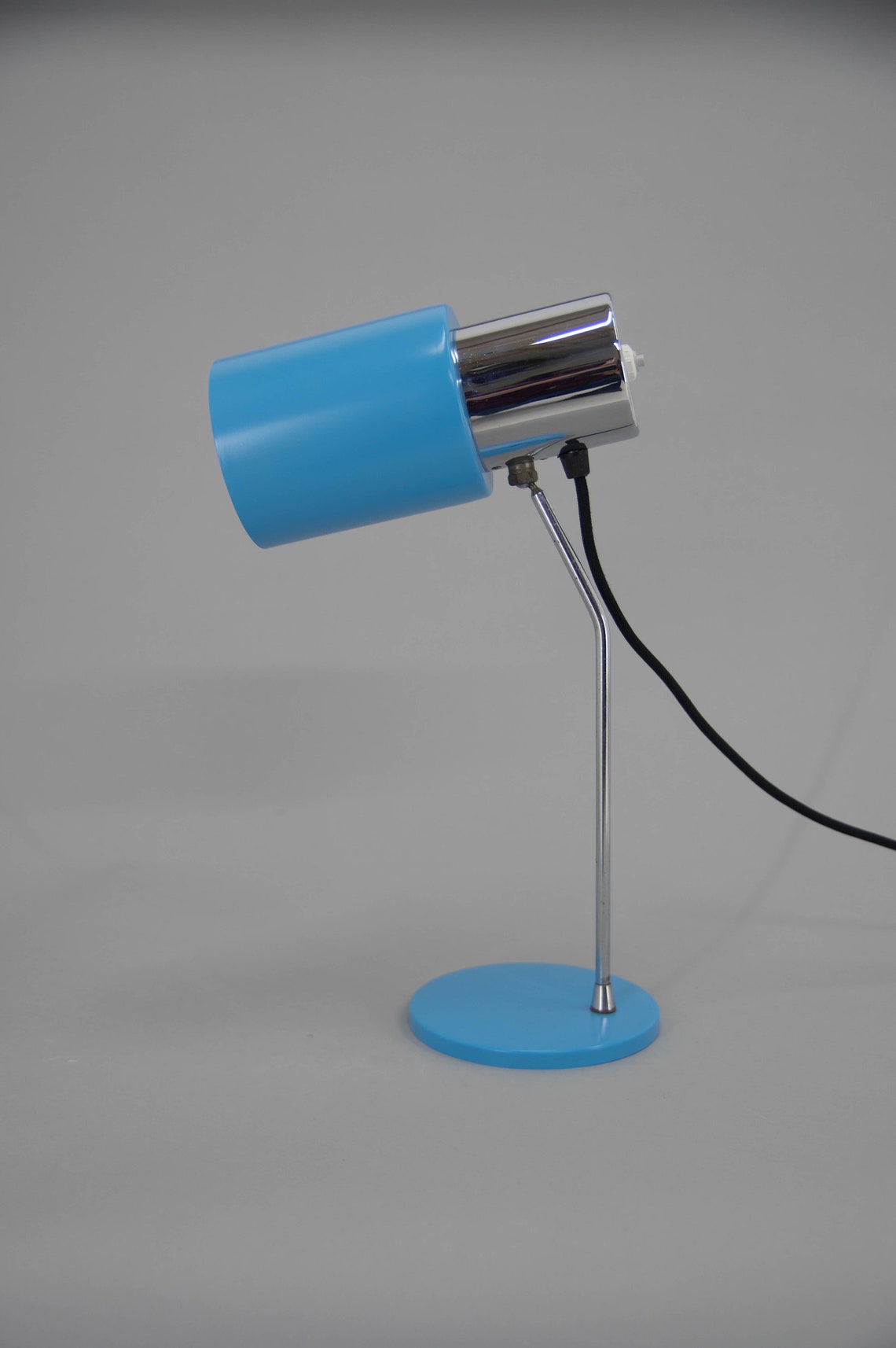 Mid-century Blue Table Lamp by Napako, 1970's / Vintage Table Lamp ...