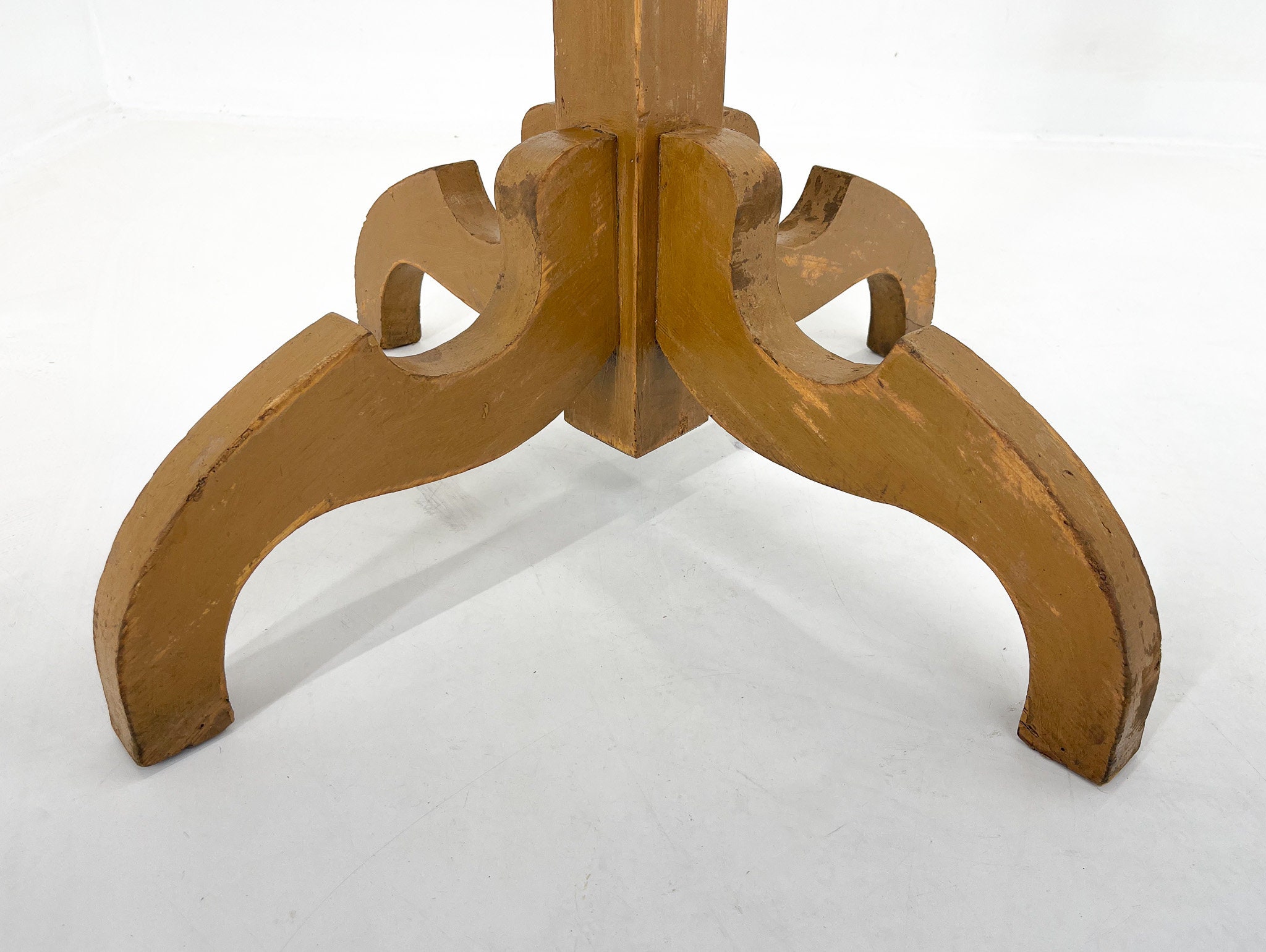 Big Vintage All-wood Coat Stand, Czechoslovakia, 1950's / Standing Coat ...