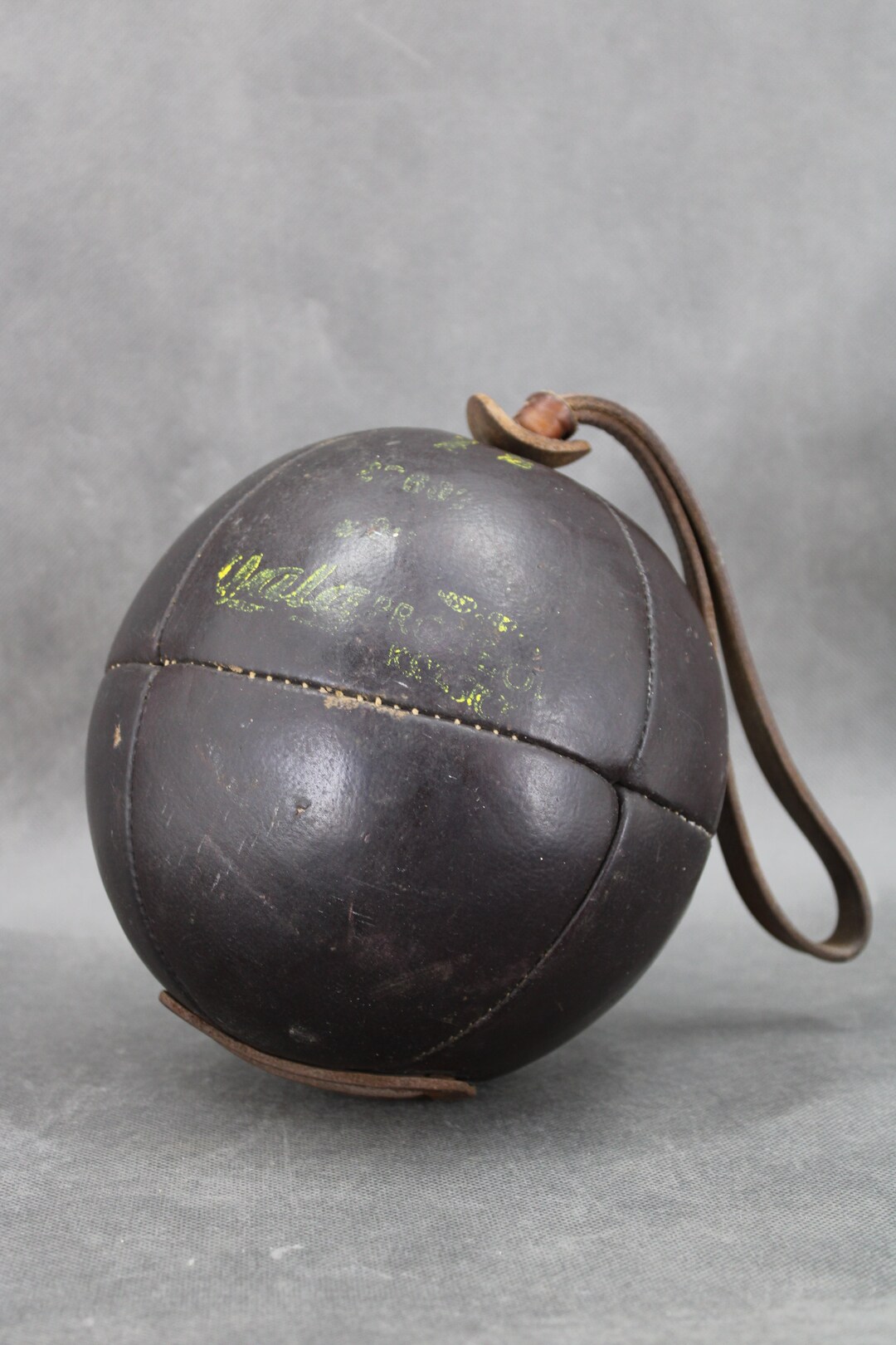 1940s Leather Boxing Ball, Czechoslovakia / Vintage Sport / Vintage ...
