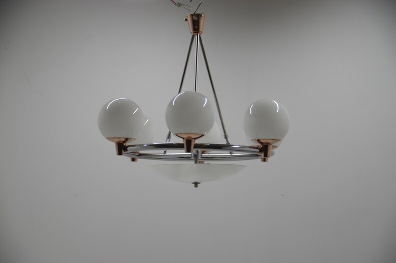 Representative Large Art Deco Chandelier 1930's / Chrome - Etsy