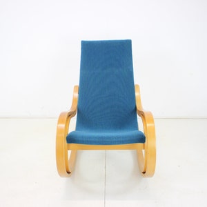 Mid-century Design Rocking Armchair, 1970s / Vintage Armchair / Blue ...