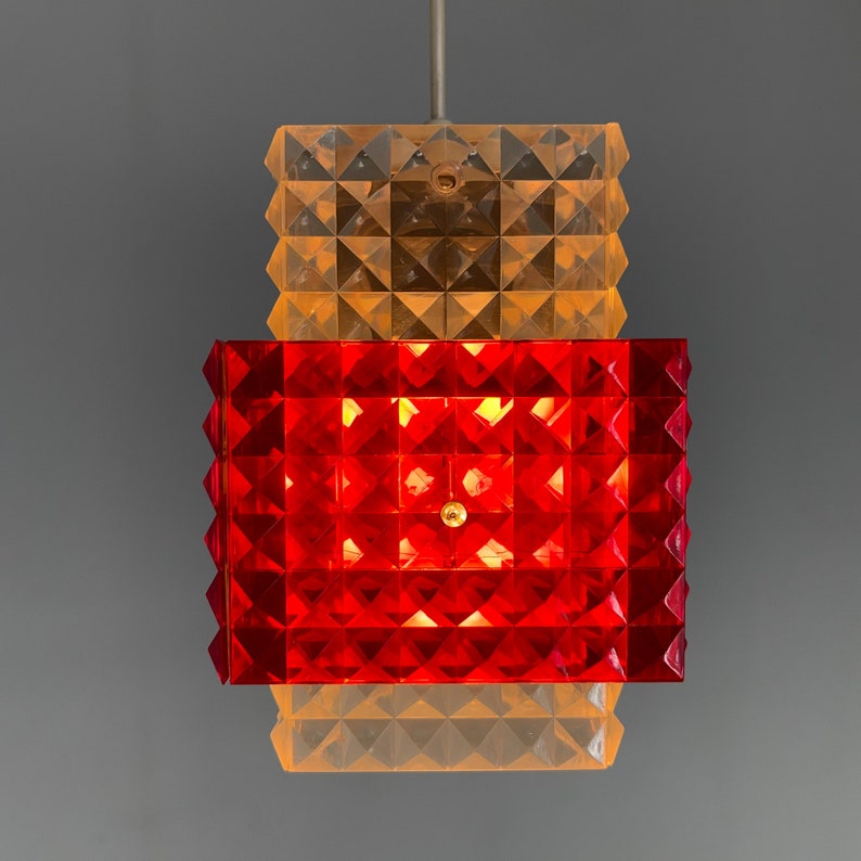 1970's Plastic Pendant Light Germany / Small Pendant - Etsy