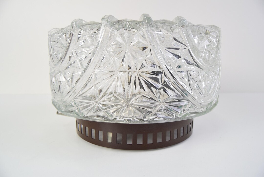 Mid-century Round Ceiling Light, 1980s. - Etsy