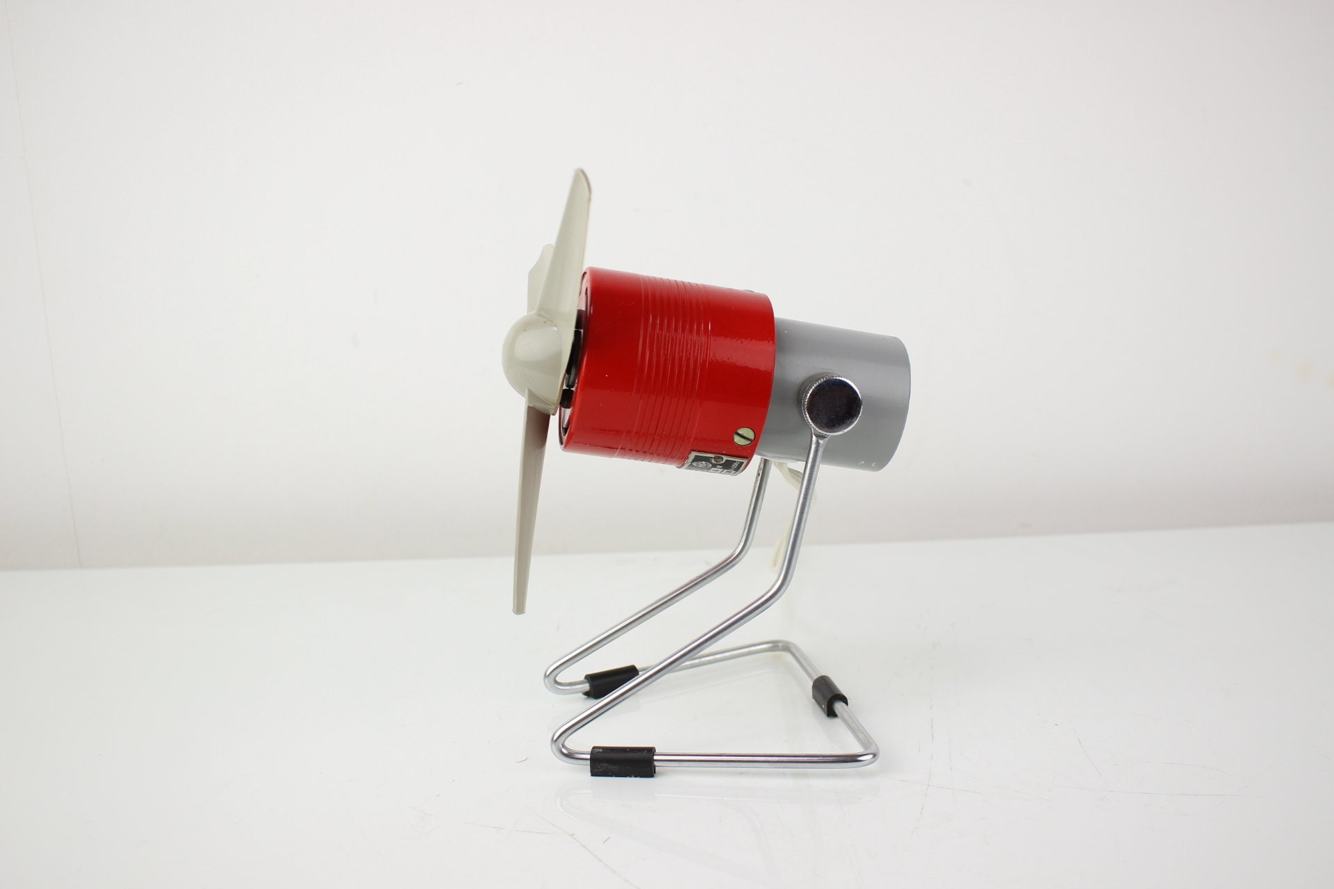 Small Table Fan, 1960s Czechoslovakia / Vintage Fan / Mid-century / Red ...