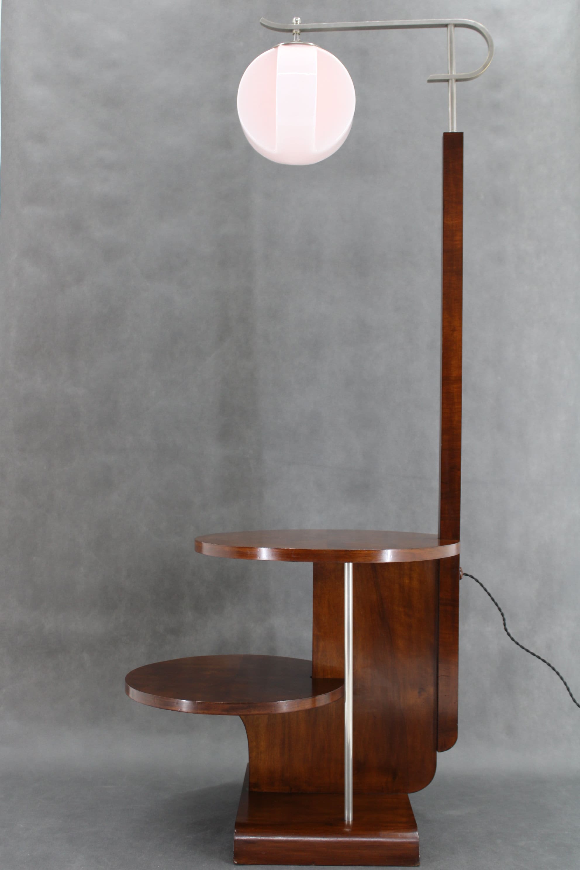1930s Jindrich Halabala Floor Lamp in Walnut Finish , Restored / Mid ...