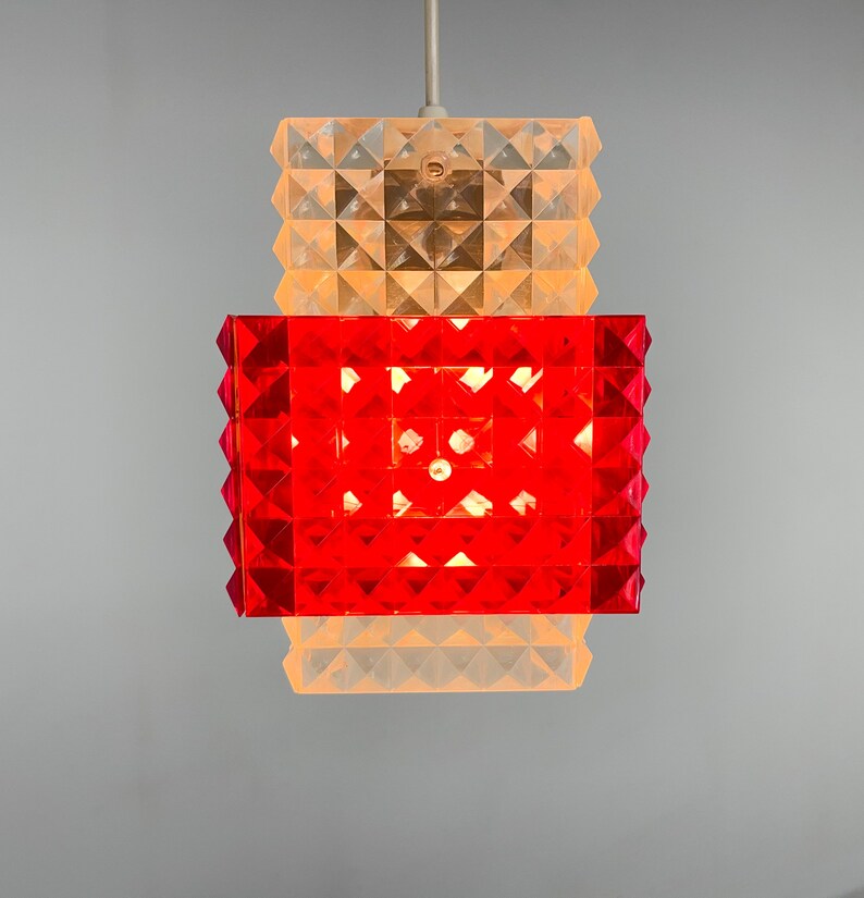1970's Plastic Pendant Light Germany / Small Pendant - Etsy