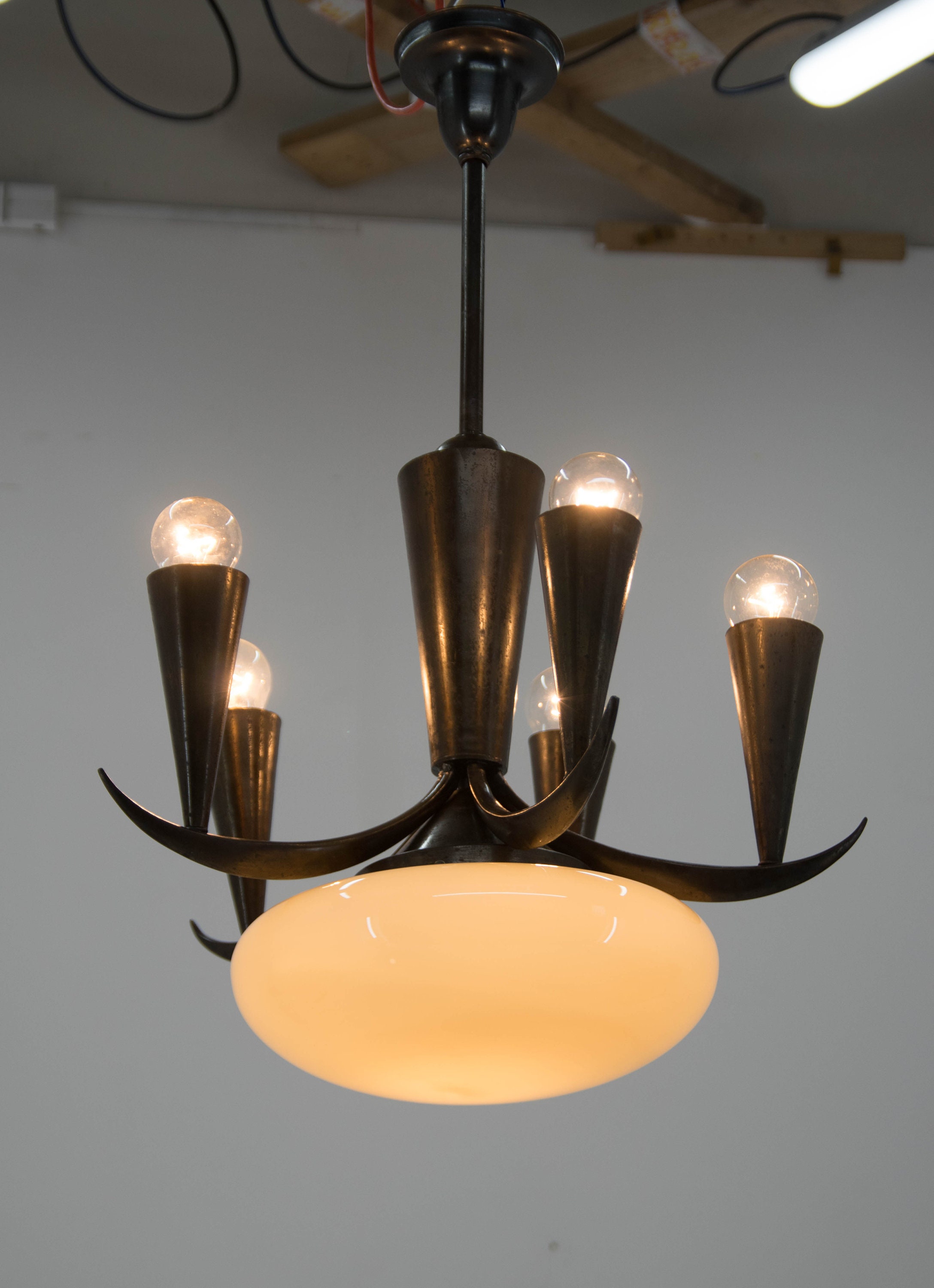 Rare Cubistic Chandelier by IAS, 1910s - Etsy