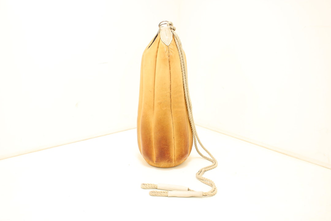 Retro Leather Boxing Bag, 1970s / Vintage Bag / - Etsy