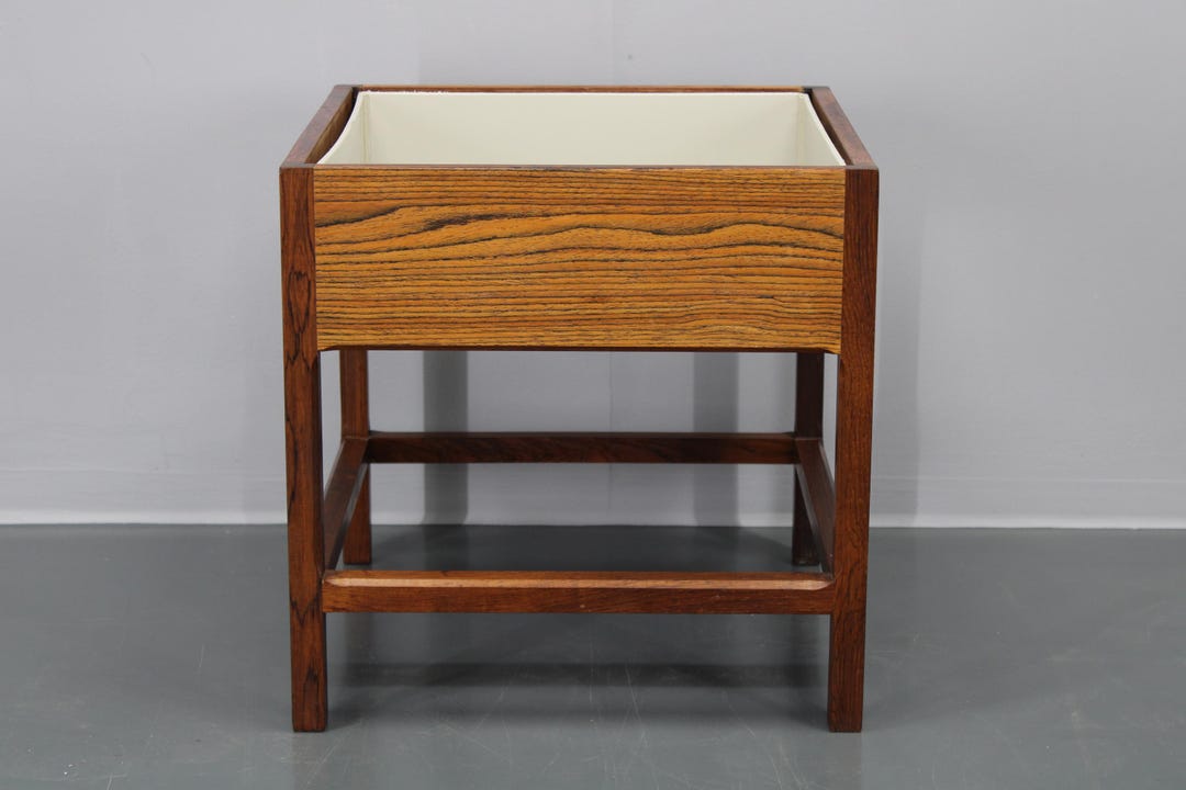 1960s Aksel Kjersgaard Planter , Denmark / Vintage Wooden Flower Stand ...