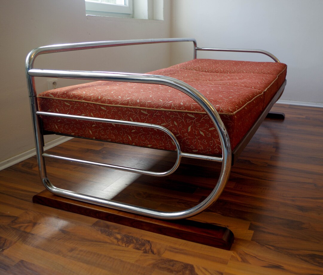 Bauhaus Three Seater Tubular Sofa by Slezak, Czechoslovakia, 1930s - Etsy
